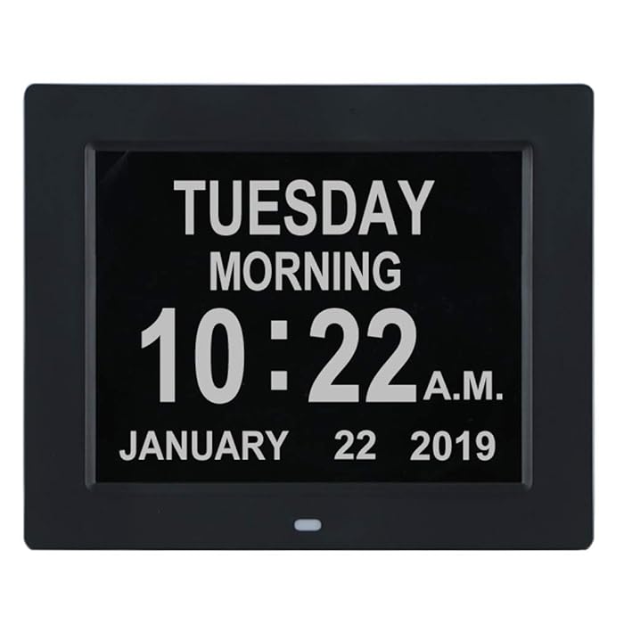 Buy Digital Day Calendar Dementia Clock Extra Large Day Date And Time