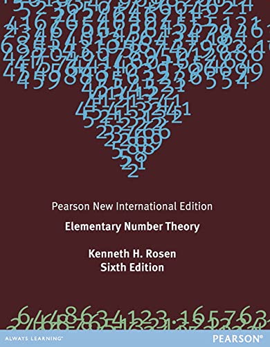 Elementary Number Theory: Pearson New International Edition: Kenneth H ...