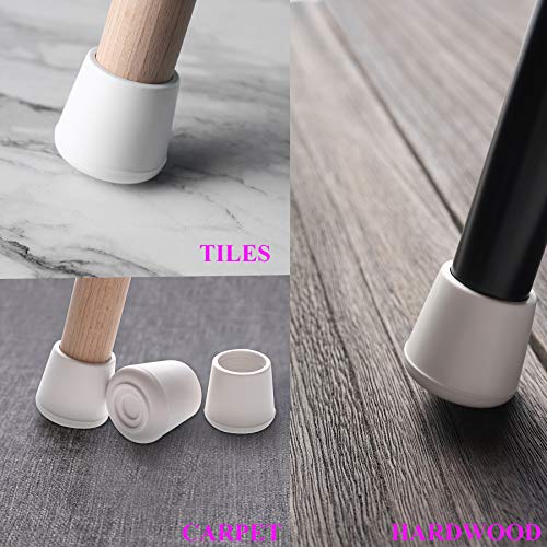 Snapklik.com : Chair Leg Tips Caps Non-Slip Rubber Leg Tips 3/4 Inner ...