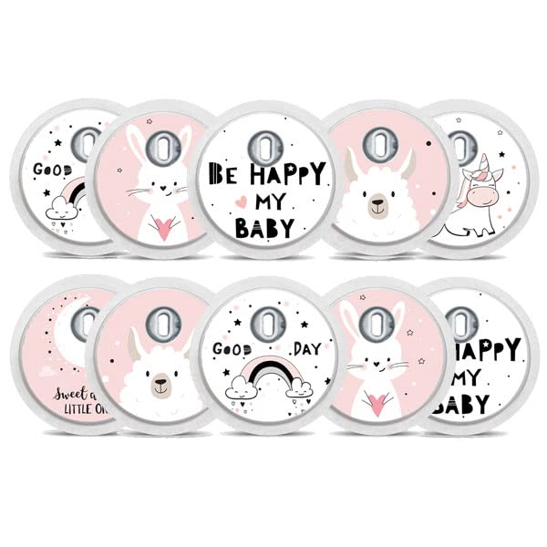 FreeStyle Libre 3 Sensor Sticker - 10er Set"Be happy" - Aufkleber für ...