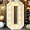 Amazon.com : 4ft Light up Numbers 60 Mosaic Numbers Marquee Frame with ...