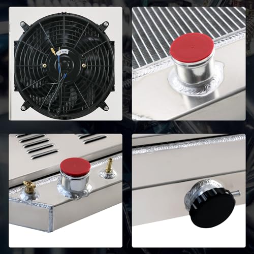 Snapklik.com : CU433 3 Row Aluminum Radiator For 1966-1979 Ford F100 ...