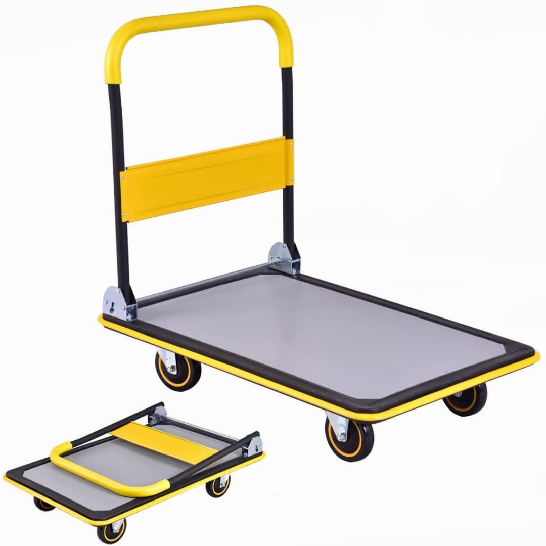 Buy GiantexUKFolding Hand Sack Truck, 150KG/300KG Capacity Heavy Duty ...