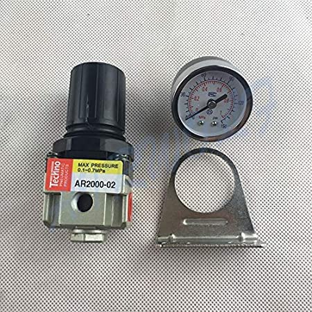 Techno 1/2" Inch Pneumatic Air Regulator With Pressure Gauge For Air ...