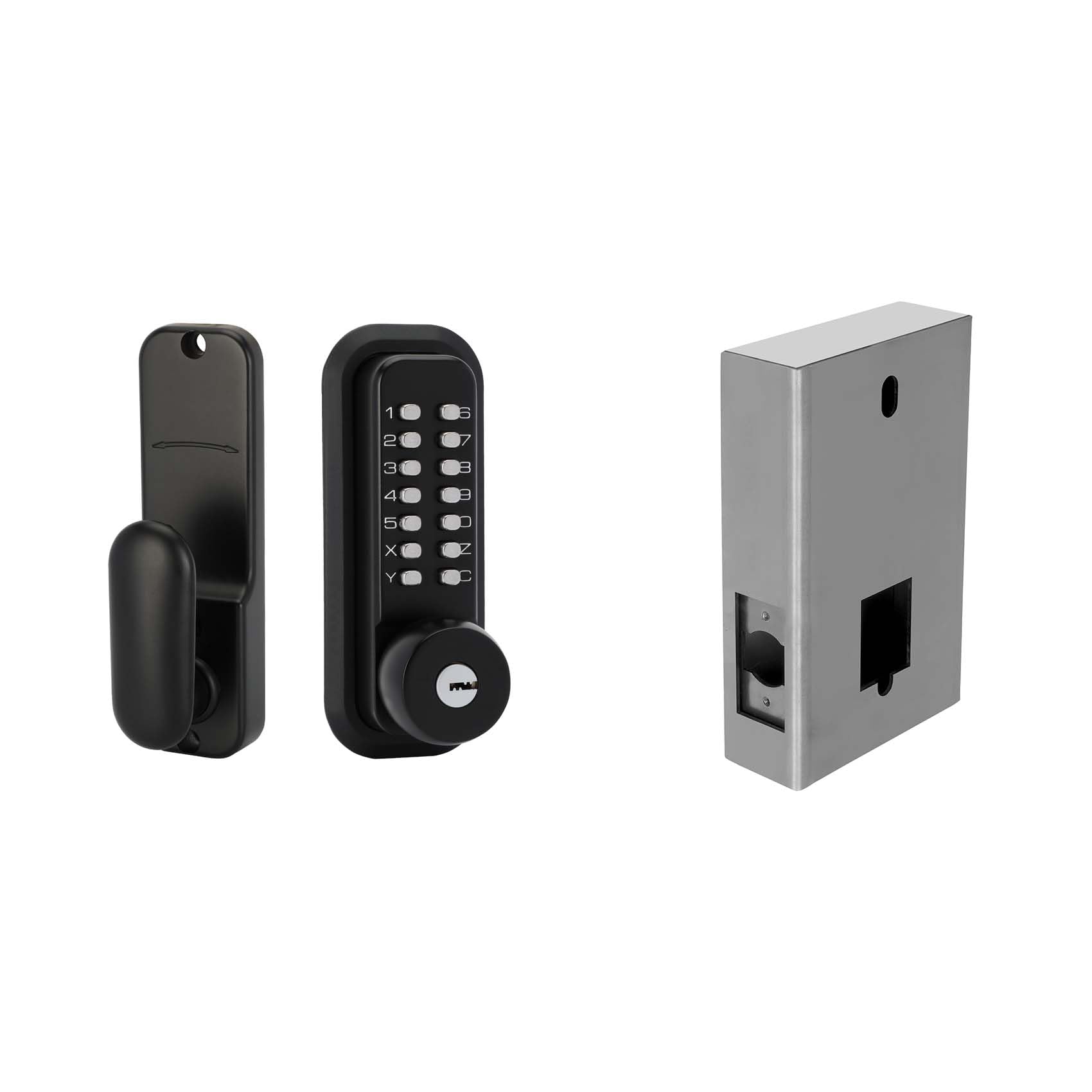 Amazon.com: GB2020 Gate Lock Box and Mechanical keyless Entry Door Lock ...