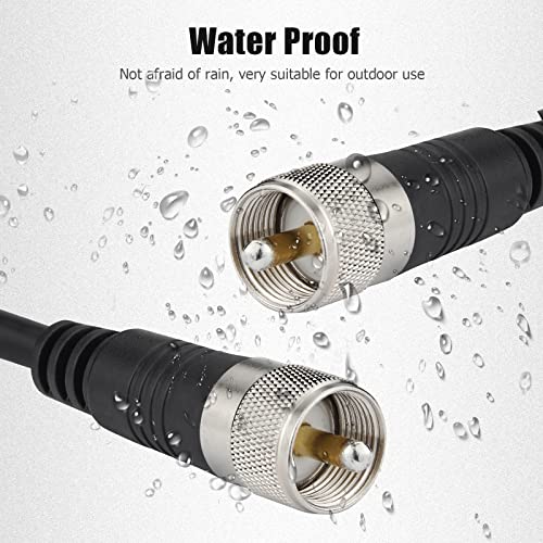 Snapklik.com : RG8x Coaxial Cable 18ft, CB Coax Cable, UHF PL259 Male ...