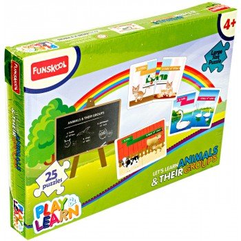 FUNSKOOL LETS LEARN ANIMALS & THEIR GROUPS : Amazon.in: Toys & Games
