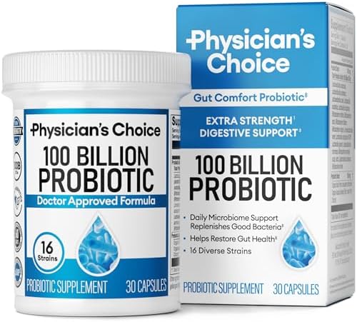 Amazon.com: Physician's CHOICE 100 Billion Advanced Probiotic - 16 ...