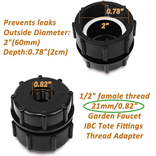 IBC Container Accessories 1/2 Inch Fine Brass IBC Tank Accessories IBC ...