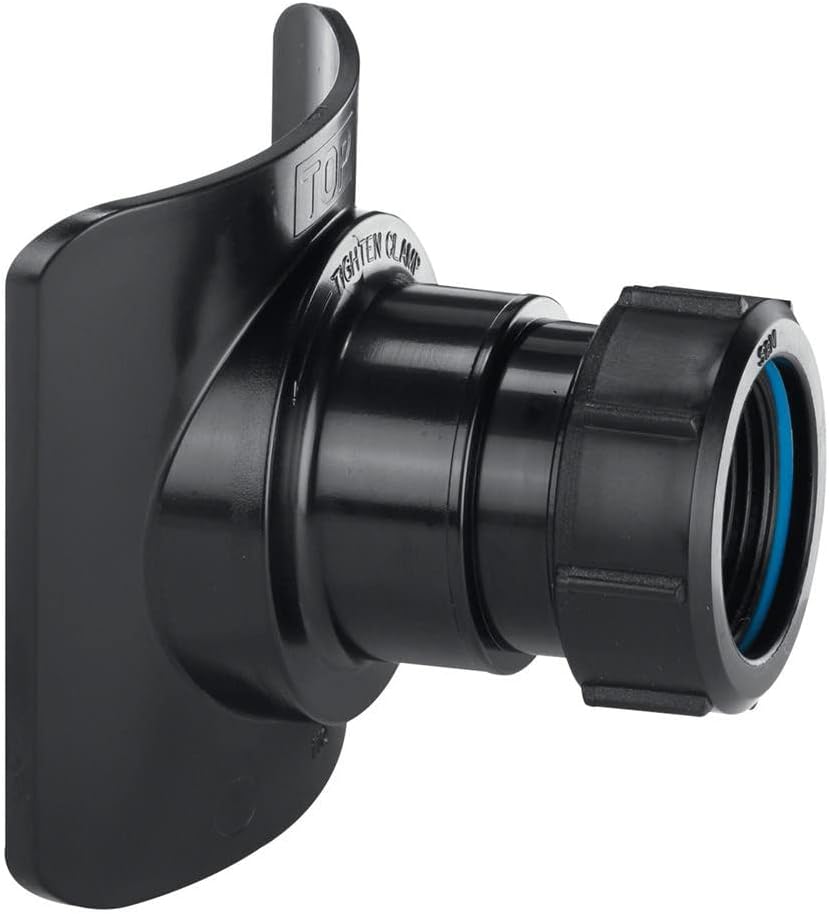 Floplast Soil Pipe Black Strap Boss with 40mm Rubber Boss Adapter ...