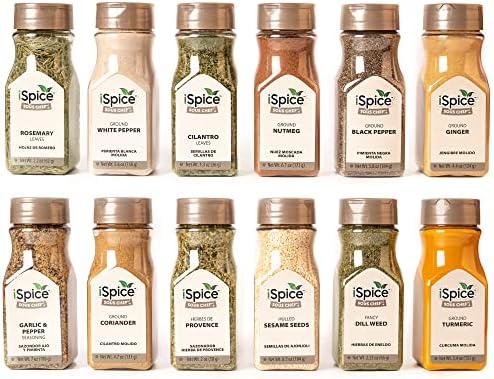 Amazon.com : iSpice Seasoning Starter Spice Set with Spices Included ...