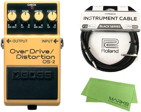 Amazon | 【Roland ケーブル+クロスセット】BOSS OverDrive/Distortion OS-2 オーバードライブ ...