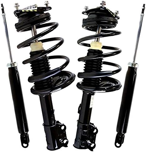 AutoShack SUSPPK0219 Front & Rear Complete Struts Coil Springs and ...