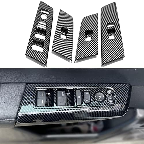Amazon.com: CEBAT 4PCS ABS Inner Car Window Switch Panel Cover Door ...