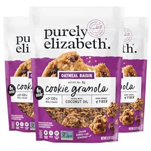 Amazon.com: Purely Elizabeth Granola Cookie Oatmeal Raisin 11 OZ (3 Pack)