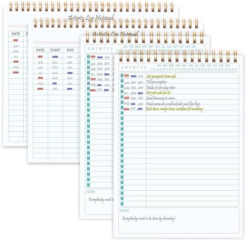 Amazon.com : LIMBJEY 8.5X11”Activity Log Notebook and Daily Planner ...