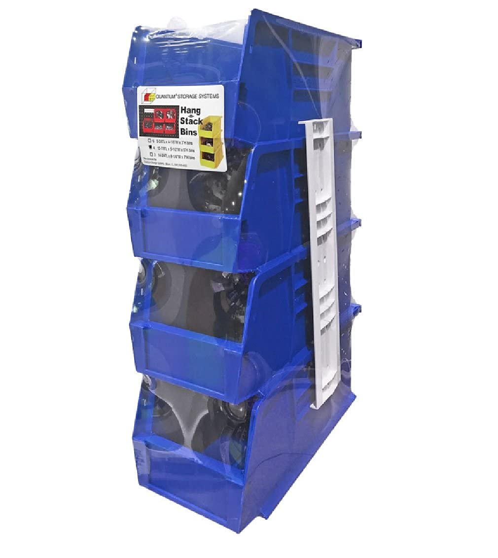Amazon.com: Hang Stack Bins Blue 4pk : Home & Kitchen