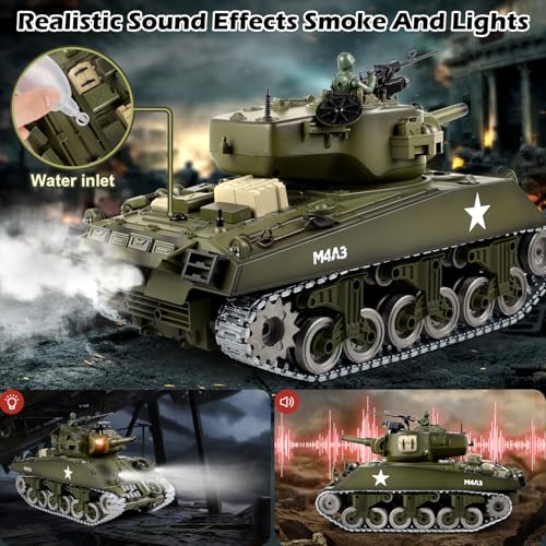 1:18 US M4A3 Sherman RC Model Tank - Scale Model Kits Online Store