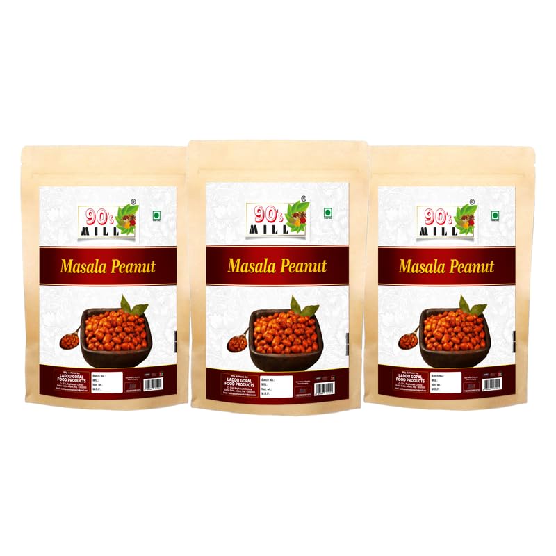 90's MILL Fried Masala Groundnut Namkeen | Peanut Masala | Farm Fresh ...