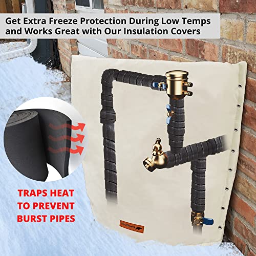 Snapklik.com : 4 Inch Pipe Insulation Tape - Weather Resistant Water ...