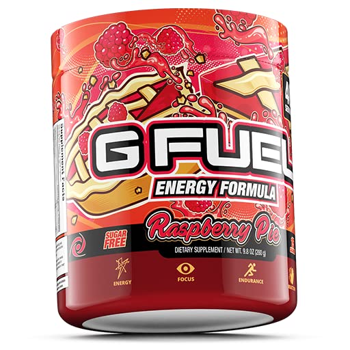 G Fuel Polvo energético Raspberry Pie 98 oz 40 porciones – Yaxa Colombia