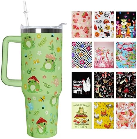 Amazon.com | Gifts For Frog Lover - Frog Tumbler With Lid and Straw 40 ...