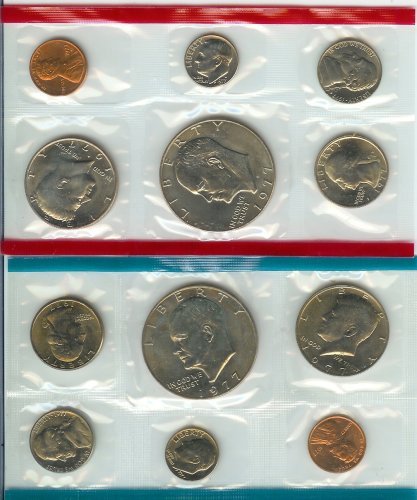1977 U.S. Mint issued Uncirculated Coin Set at Amazon's Collectible ...