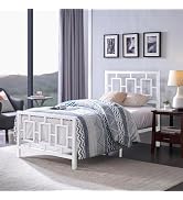 Amazon.com: Merax Wooden Bed Frame Queen Size with Upholstered Storage ...