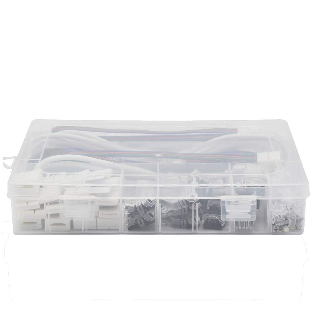Snapklik.com : LED Light Strip Connectors Kit,10mm 4 Pin Waterproof ...