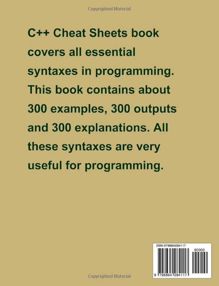 Useful C Programming Cheat Sheet