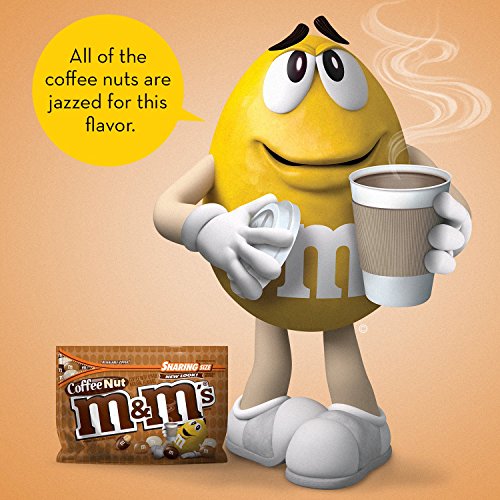M&M's Coffee Nut Peanut Chocolate Candy Sharing Size 9.6-Ounce Bag ...