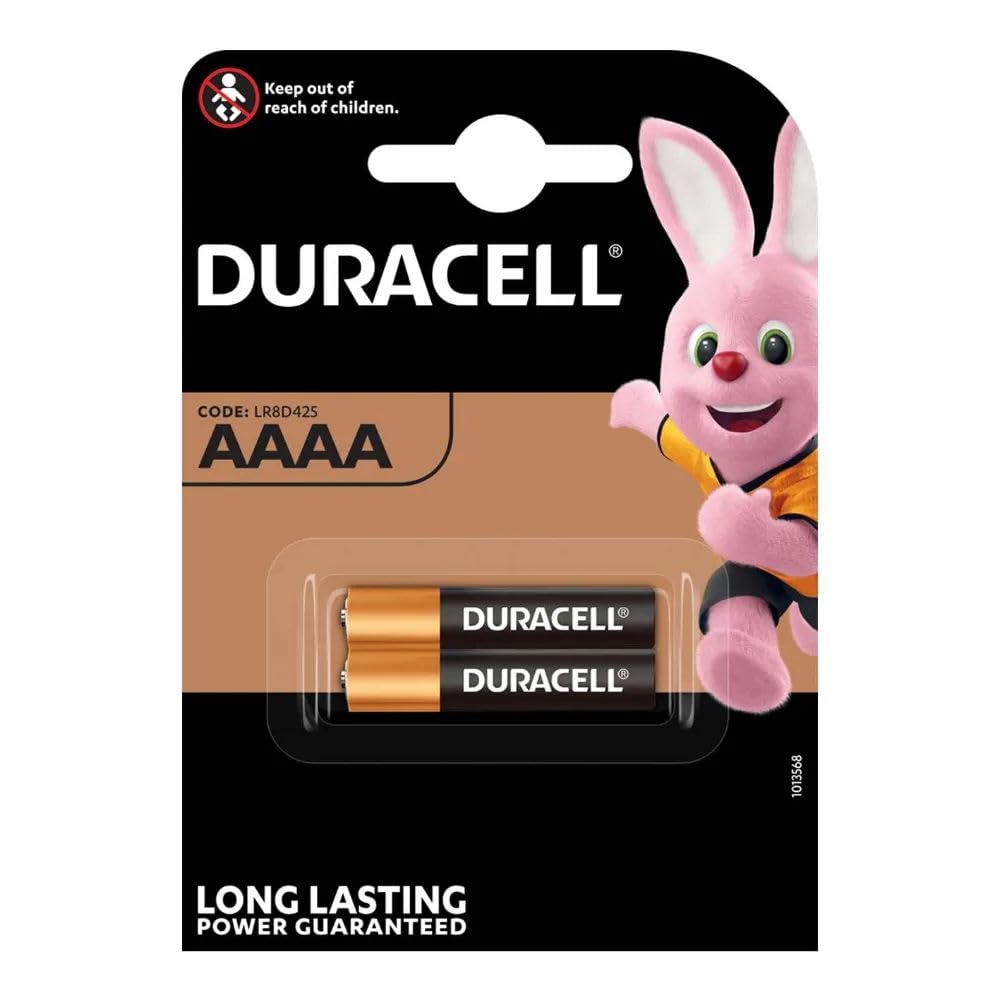 Duracell Batteries Pack of 2: Ultra AAAA – 1.5 V – Alkaline Batteries ...