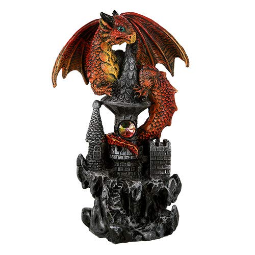 Amazon.com: Pacific Giftware Small Guardian Dragon Protecting Castle ...