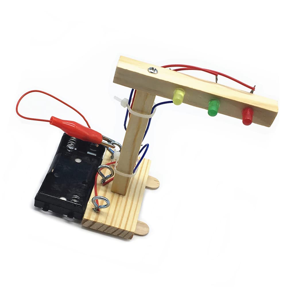Buy Wood Traffic Lights DIY Kit Kids Toy DIY Kit for Children Science ...
