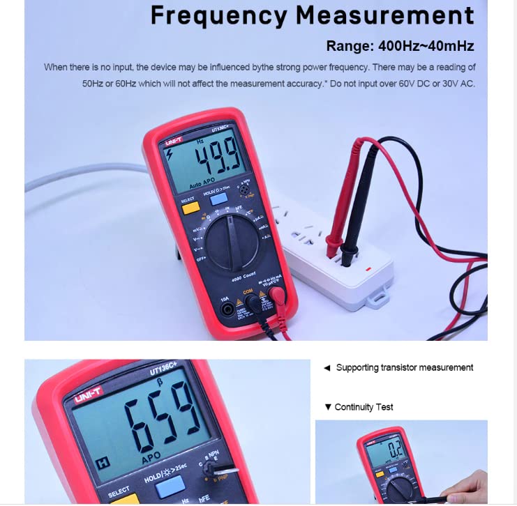 Snapklik.com : UNI-T UT136B+/UT136C+ Multimeter Digital Multimeter ...