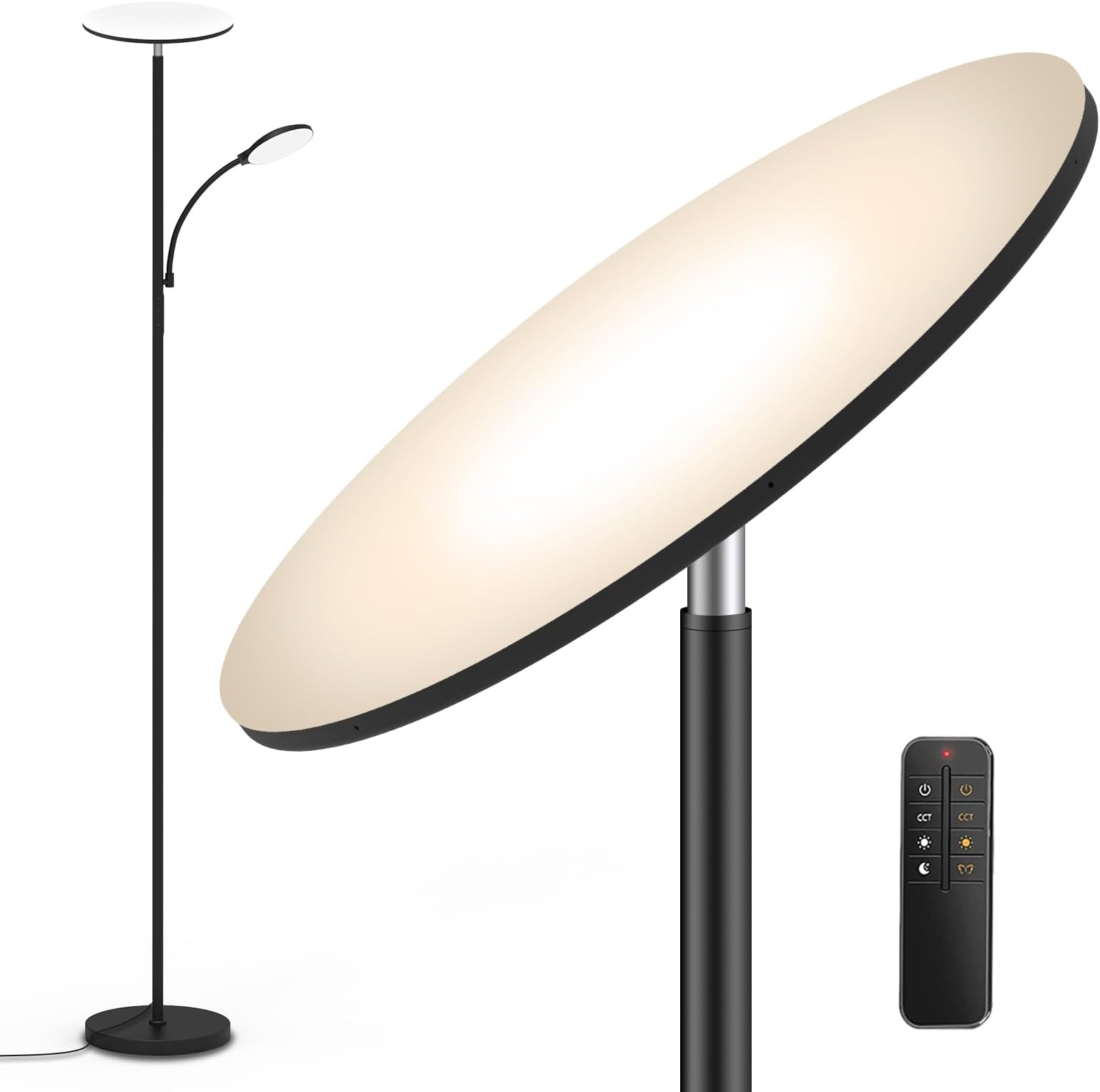 LED Daylight Floor Lamp - Free Standing Lamps for Living Room or ...