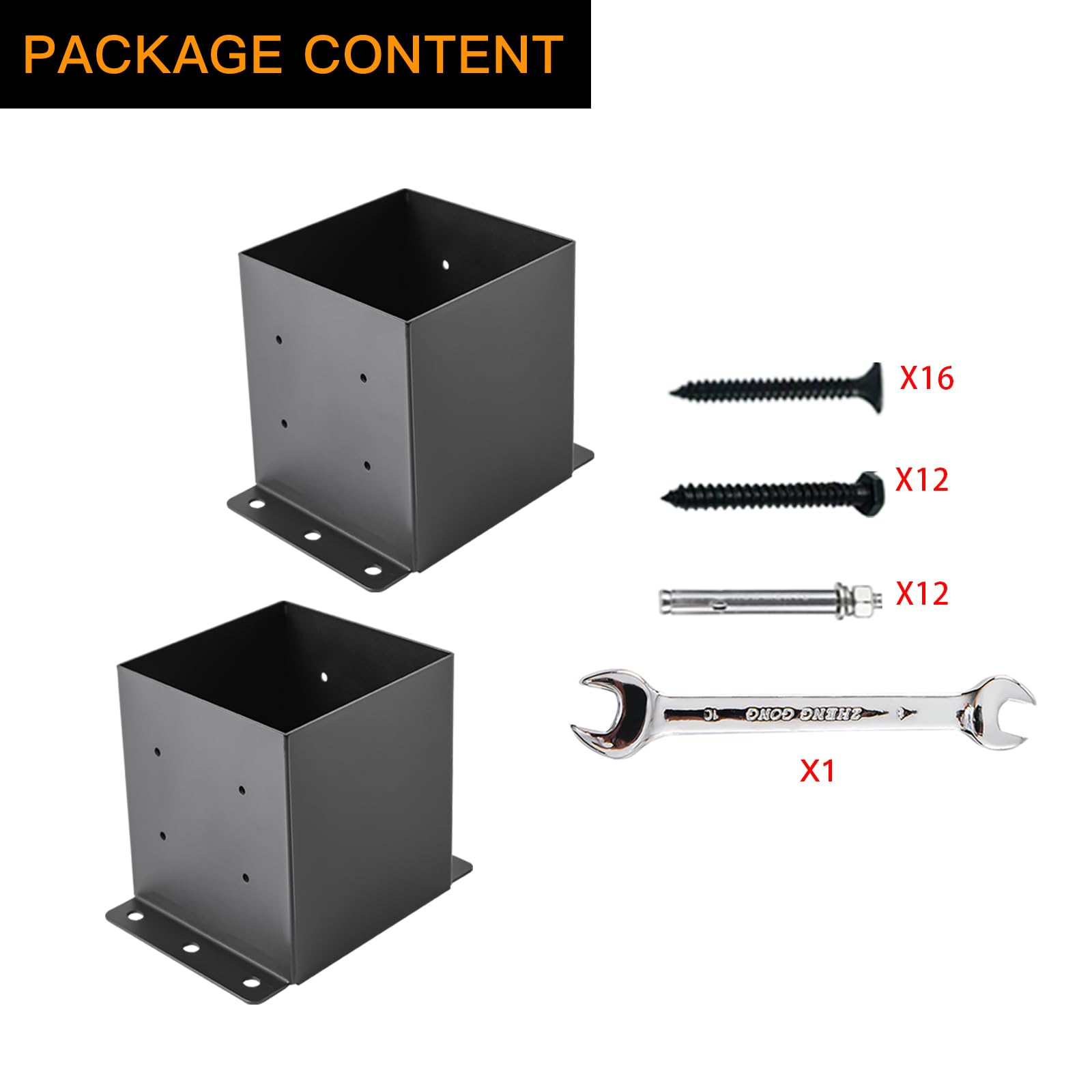 Snapklik.com : 6x6 Post Base,Post Brackets