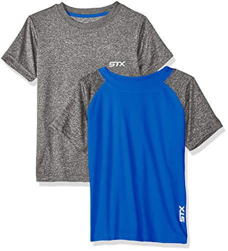 Buy STX Little Boys Active T-Shirt and Packs, 2 Pack -Royal/Gray -TX63 ...