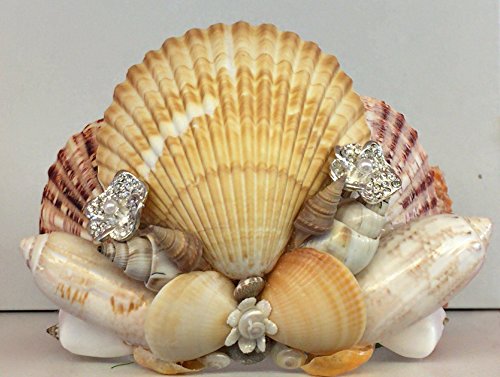 Amazon.com: Cape Cod Sea Shell Tiara Cake Top, Wedding Cake Topper ...