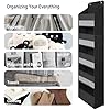 Amazon.com: TYMENSH Over Door Organizer with 5 Large Pockets, Heavy ...