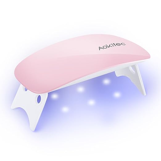Amazon.com : Aokitec Mini UV LED Nail Lamp, Portable Gel Light Mouse ...