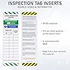 LV Ladder Tags - 10 Holders and 20 Ladder Inspection Tag Inserts - Full ...