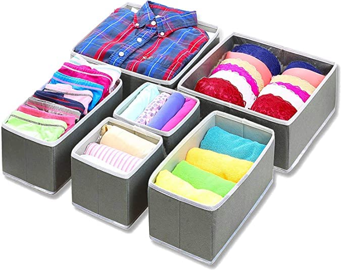 TREXEE Foldable Home Storage Organizer Closet Dresser Drawer Organizer ...