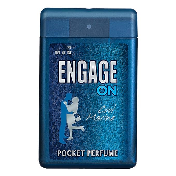 Amazon.com : Engage ON Cool Marine Pocket Perfume For Men, Citrus ...