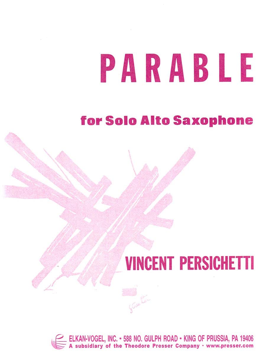 Persichetti: Parable XI for Solo Alto Saxophone, Op. 123: Vincent ...