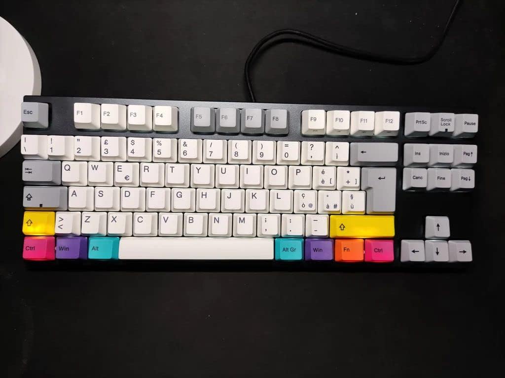 Varmilo Tastiera CMYK iso-it (TKL, Cherry MX Red) Layout ita italiano ...