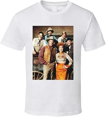 Amazon.com: AHTHKOOL Unisex Adults Gunsmoke Cast Retro Tv Show T Shirt ...