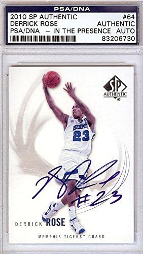 Derrick Rose Autographed Signed 2010 SP Authentic Card Memphis 83206730 ...