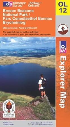 Brecon Beacons National Park: Western and Central Areas: Sheet 12 (OS ...