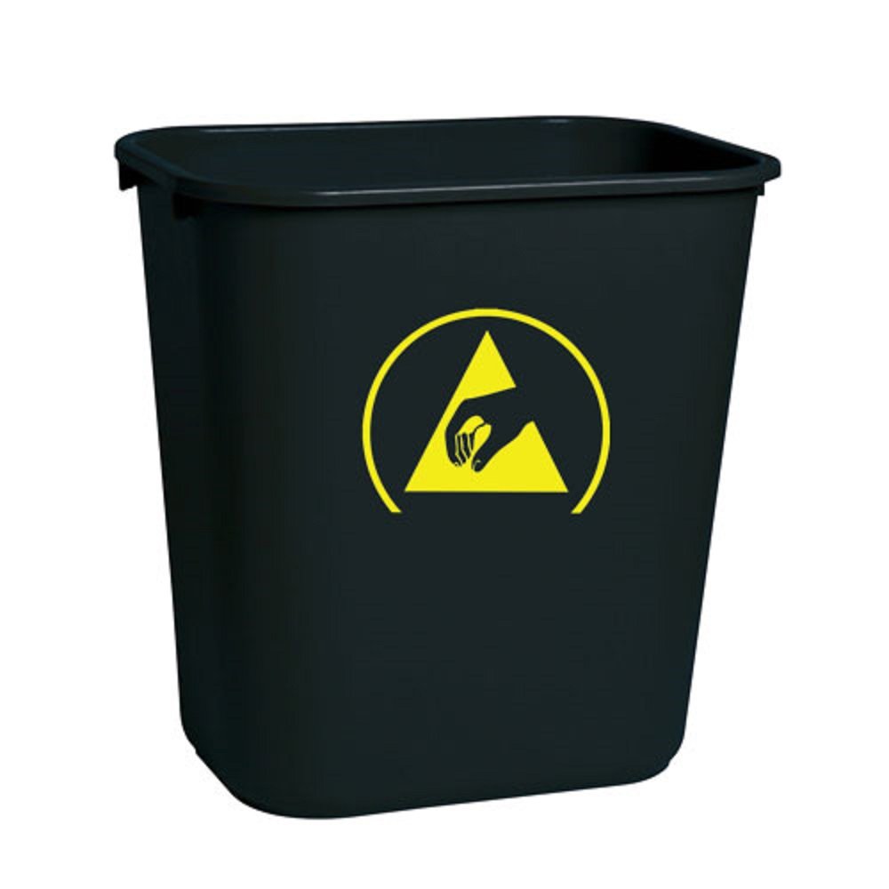 Amazon.com: StaticTek WBAS28 Series Conductive Trashcan | Cleanroom ESD ...